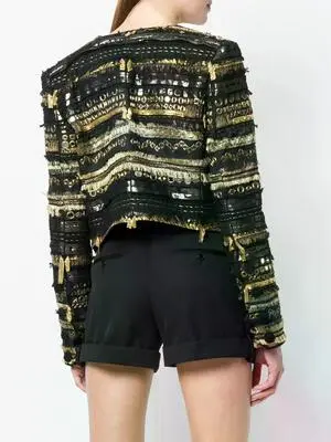 Saint Laurent Embroidered Fitted Jacket