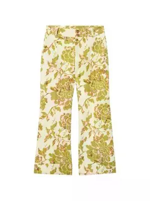 La DoubleJ Hendrix Floral Print Cotton Trousers