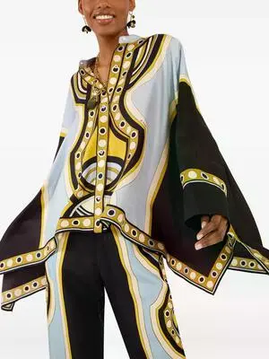 La DoubleJ Sanctuary Placed Silk Shirt