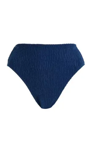 MERIDIAN SWIMWEAR Tropic High Waisted High Cut Bikini Bottom - Navy