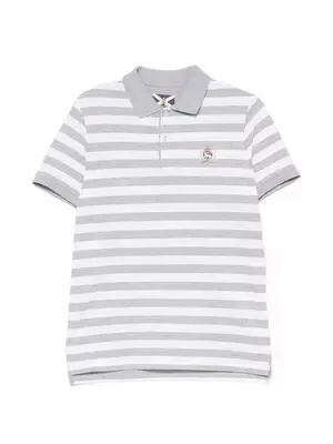 JOHNNY LAMBS Logo-embroidered Polo Shirt - Grey