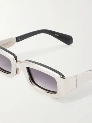 JACQUES MARIE MAGE Ryder Rectangular Titanium Sunglasses