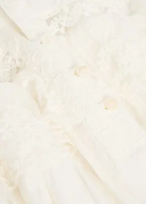 Rixo Inez Embroidered Cotton Mini Dress - Ivory