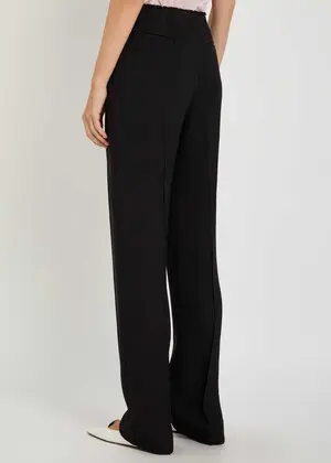 Tove Crepe Trousers With Frayed Trim