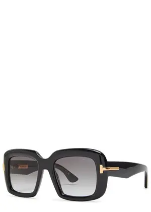TOM FORD Square Frame Sunglasses - Black