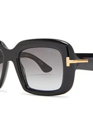 TOM FORD Square Frame Sunglasses - Black