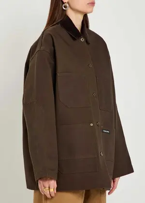 Canada Goose Beaumont Corduroy-collar Canvas Coat - Brown