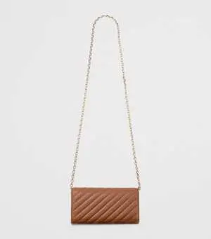 JIMMY CHOO Curve Quilted Leather Chain Wallet