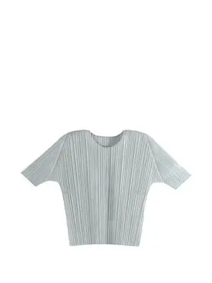 Issey Miyake Light Pleated Top - Grey
