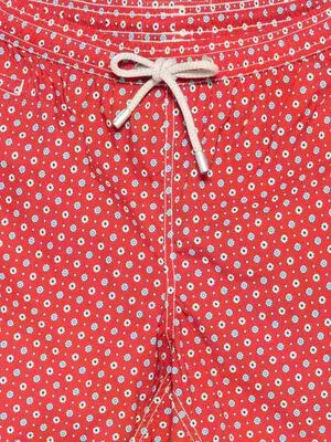 MC2 SAINT BARTH Floral-print Swim Shorts - Red
