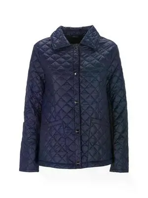 HUSKY Quilted Button-up Jacket - Blue
