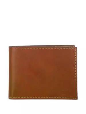 BOLDRINI Contrast-stitch Bifold Wallet - Brown