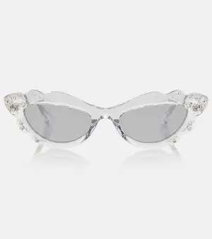 AQUAZZURA Embellished Cat-eye Sunglasses - Transparent