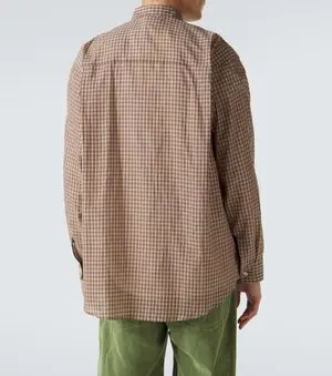Auralee Gingham Cotton Poplin Shirt - Brown