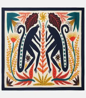 Etro Printed Silk Twill Scarf - Multicoloured