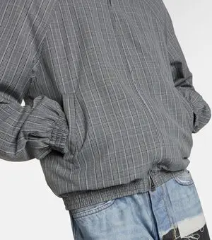 Acne Studios Checked Technical Jacket - Grey