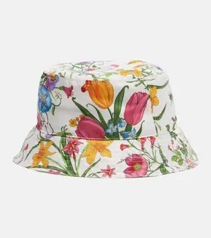 Gucci Flora Silk Bucket Hat
