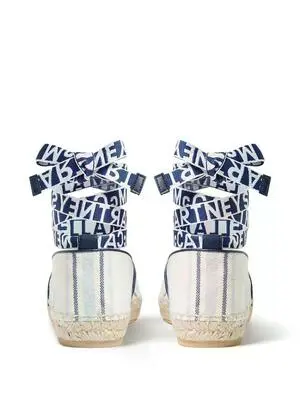 Stella McCartney Gaia Striped Espadrilles - Neutrals