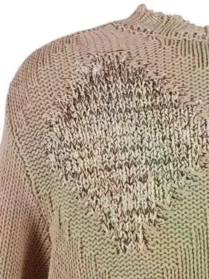 BALLANTYNE Raw Diamond Intarsia-knit Sweater