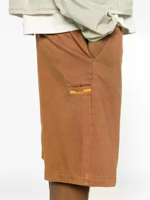 REPLAY Cotton Logo Patch Shorts