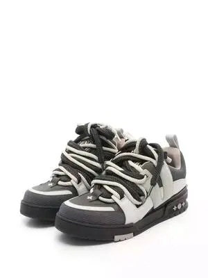 LOUIS VUITTON Flower Detail Skate Line Sneakers - Grey