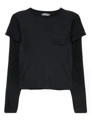 SONIA CARRASCO Logo-embroidered T-shirt