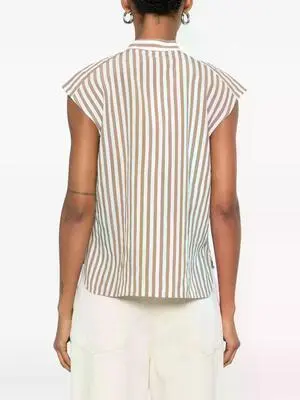 Marella Saio Striped Sleeveless Shirt