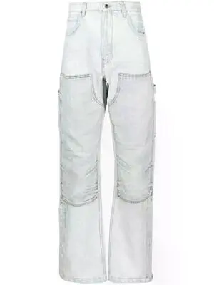 Amiri Jacquard Straight-leg Carpenter Jeans