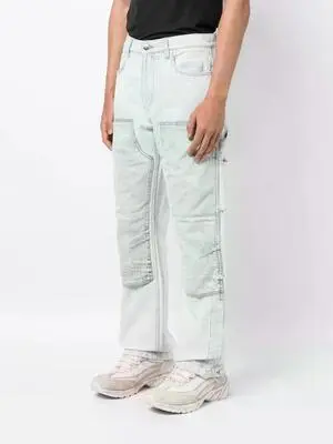 Amiri Jacquard Straight-leg Carpenter Jeans