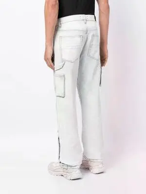 Amiri Jacquard Straight-leg Carpenter Jeans