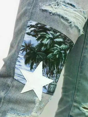 Amiri Star Patch Skinny Jeans