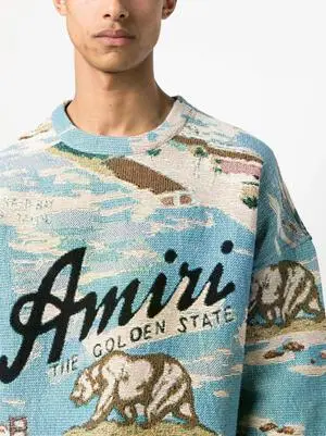 Amiri Graphic Print Cotton Jumper