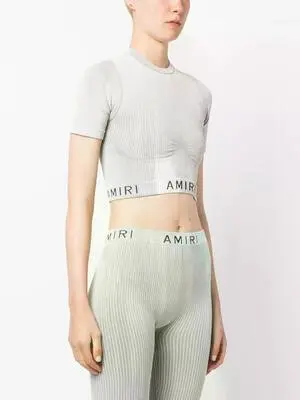 Amiri Logo-print Seamless Performance Top