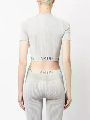 Amiri Logo-print Seamless Performance Top