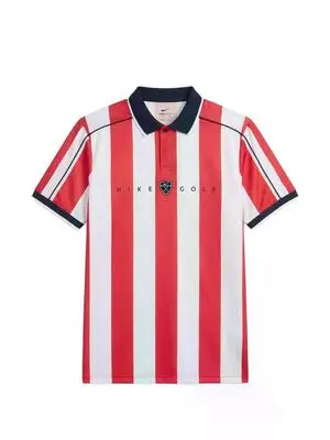 Nike Fairway Striped Short-sleeve Polo Shirt - Red