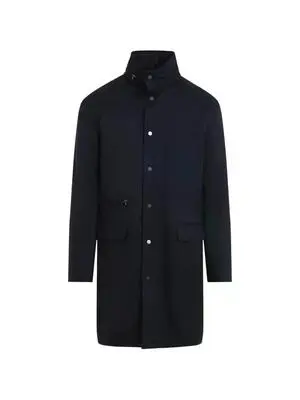 Kiton Concealed-fastening High-neck Coat