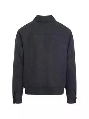 Kiton Zip-up Wool Jacket