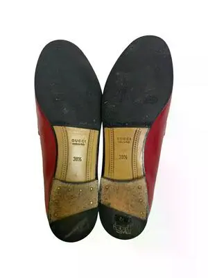Gucci Jordaan Horsebit Loafers - Red