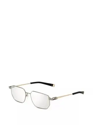Dita Geometric Frame Eyeglasses - Silver
