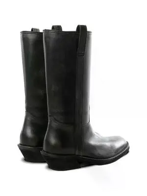 ANN DEMEULEMEESTER Latix Cowboy Boots - Black