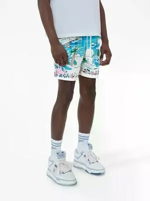 Amiri Graphic-print Swim Shorts