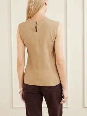 Stouls Miuccia Suede Tank - Neutrals