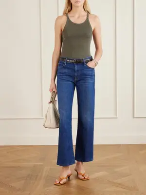 MOTHER Lil Kick It High-rise Straight-leg Jeans