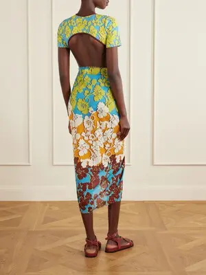 ALEMAIS Splice Printed Organic Cotton-voile Pareo - Multi