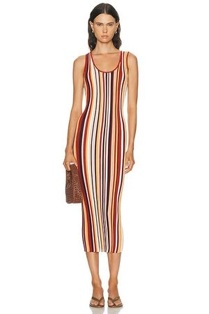Ronny Kobo Kerry Knit Dress - Rust Multi