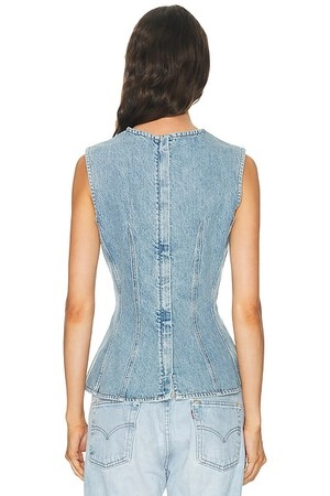 AGOLDE Corbin Shell Top In Denim - Danton