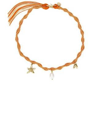 ALEMAIS Calypso Macrame Charm Necklace - Multi