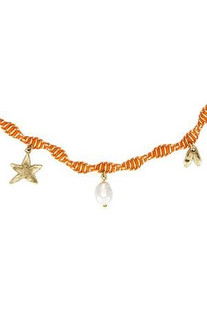 ALEMAIS Calypso Macrame Charm Necklace - Multi