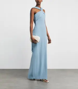 Solace London Crepe Twisted Gown
