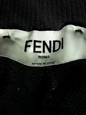 Fendi Logo Tape Track Pants